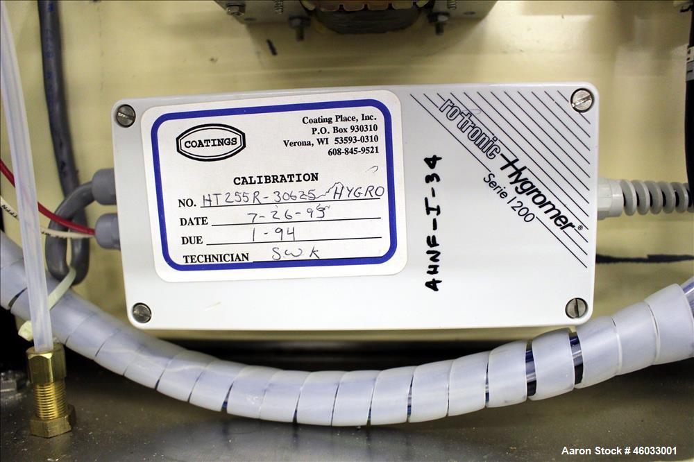 Used Coating Place Inc Wurster Fluid Bed Coating System, 304 Stainles