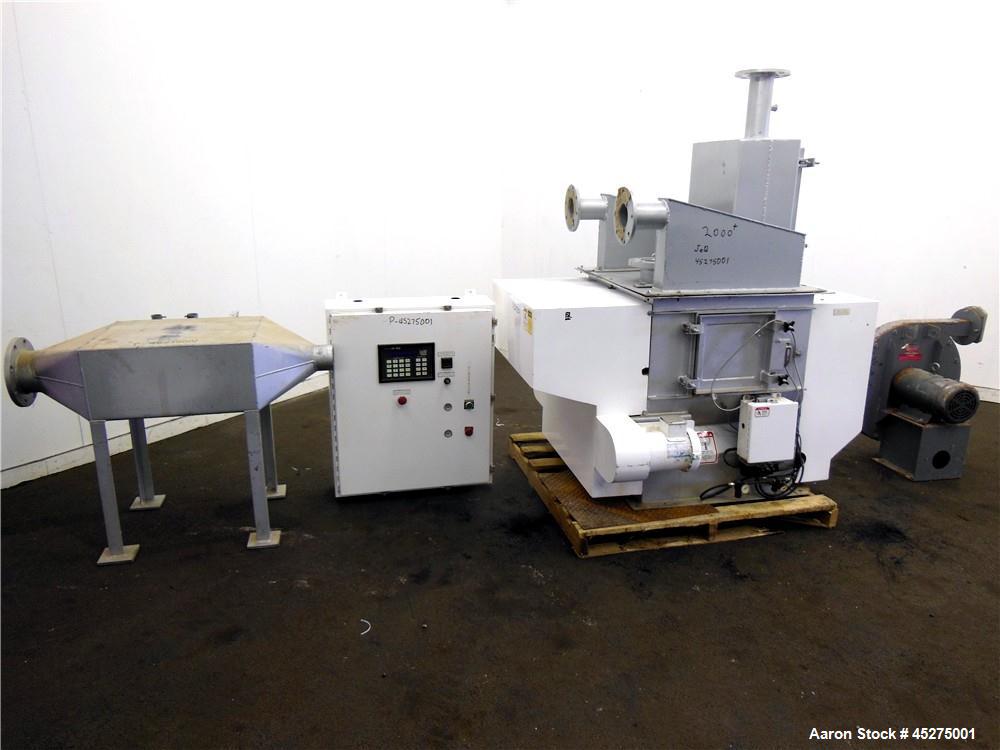 Used Dynamic Air Forberg Twin Shaft Fluidizer Dryer, 4.2 Cubic Feet,