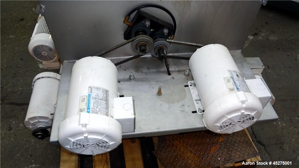 Used Dynamic Air Forberg Twin Shaft Fluidizer Dryer, 4.2 Cubic Feet,