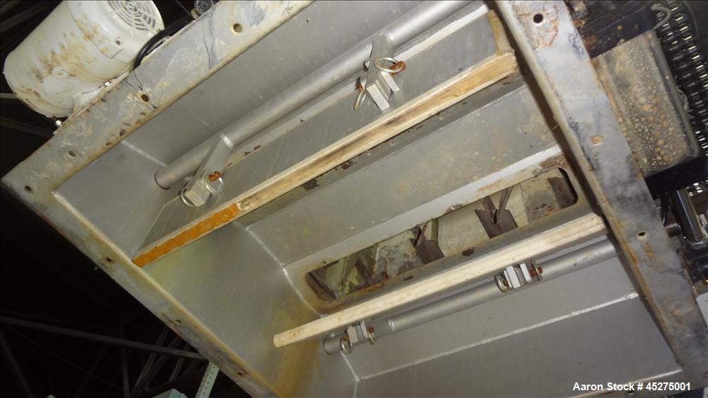 Used Dynamic Air Forberg Twin Shaft Fluidizer Dryer, 4.2 Cubic Feet,