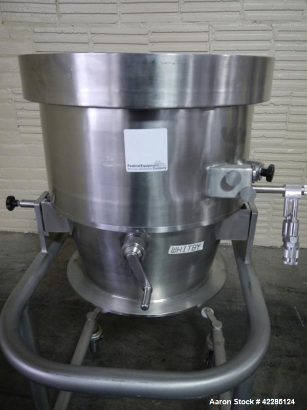 Used Glatt 19.5" roto granulator bowl attachment, stainless steel con