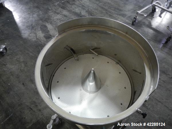 Used Glatt 19.5" roto granulator bowl attachment, stainless steel con