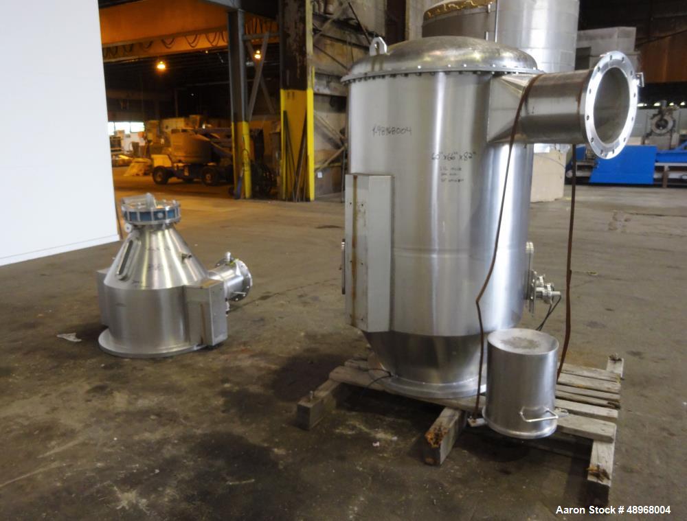 Used 24" Wurster Column/Insert, 304 Stainless Steel. Approximately 18