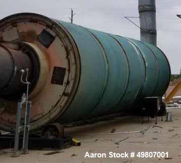 Used Single Pass Drum Dryer. Carbon Steel. 10'9" wide x 31' long. Inc