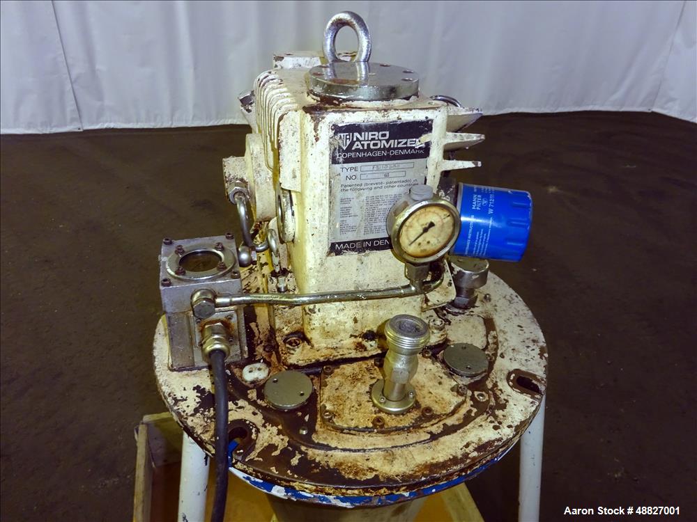 Used Niro Atomizer, Model F10 I-D-S-N-N. 316/329 Stainless steel cons