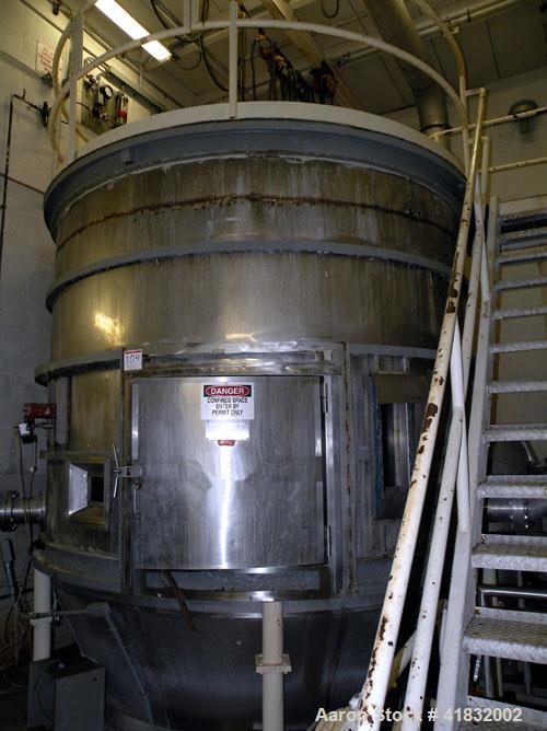 Used APV Anhydro Spray Dryer, Stainless Steel. Approximately 124" dia