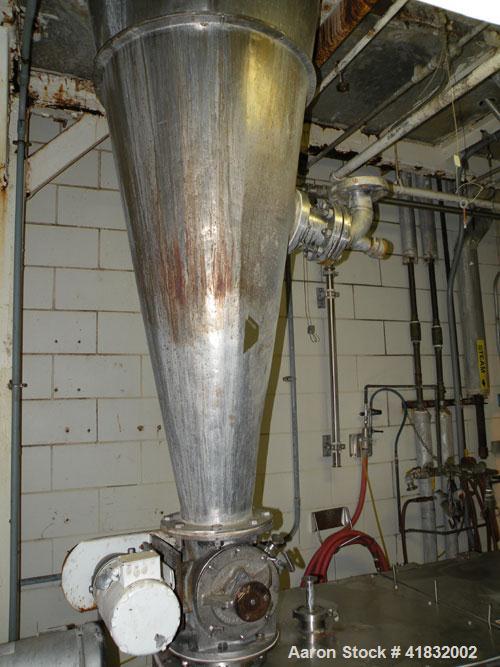 Used APV Anhydro Spray Dryer, Stainless Steel. Approximately 124" dia