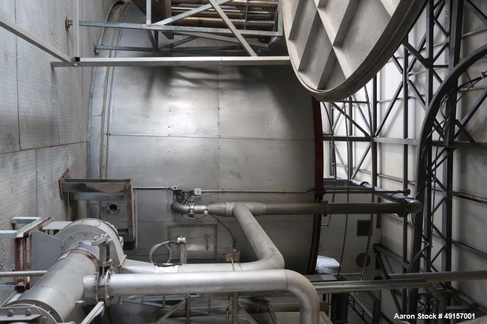 Used GEA Anhydro Model HBD80 Single Stage Spray Dryer, Nozzle Type, A