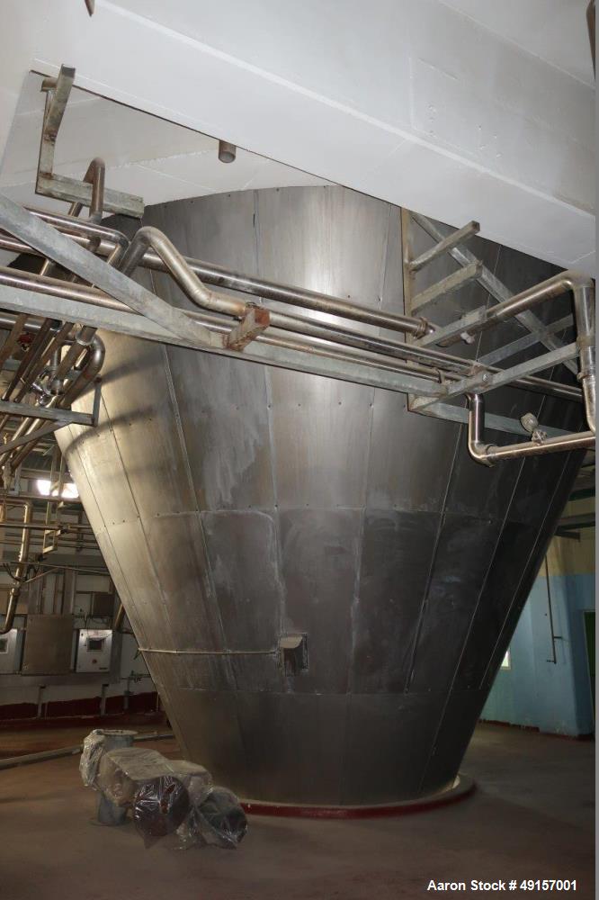 Used GEA Anhydro Model HBD80 Single Stage Spray Dryer, Nozzle Type, A