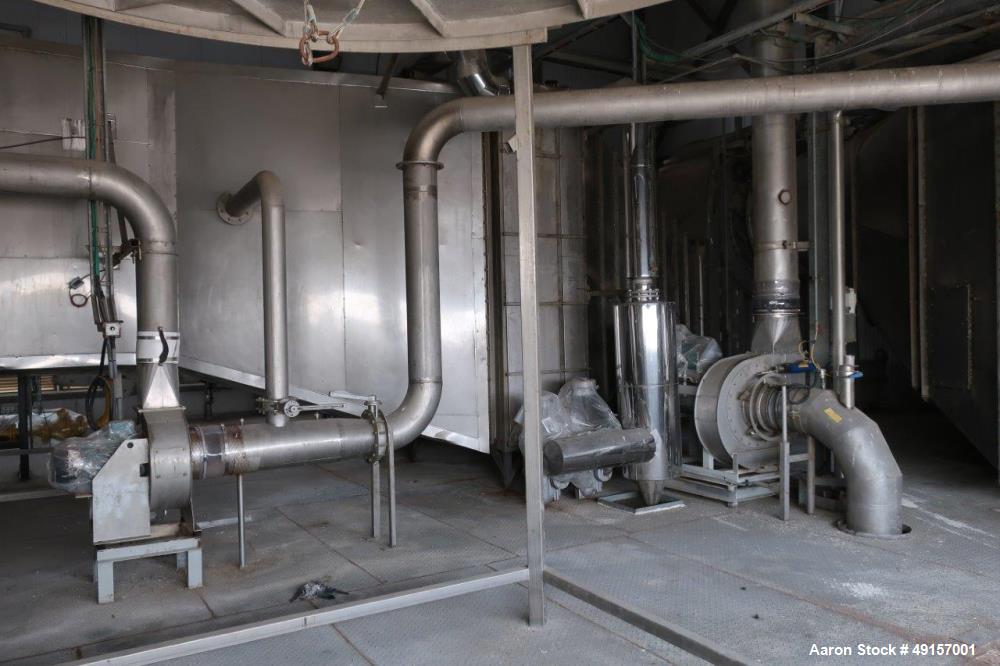 Used GEA Anhydro Model HBD80 Single Stage Spray Dryer, Nozzle Type, A