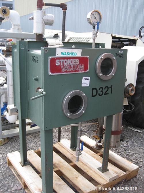 Used Stokes Vacuum Shelf Dryer, 12 square feet, model M-900-338, stai