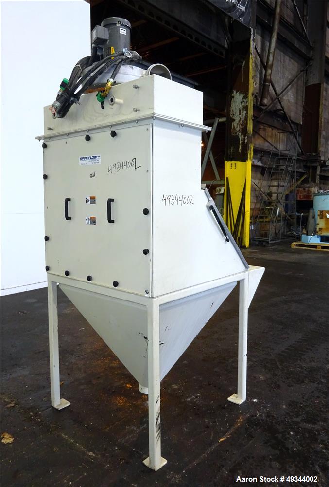 Used Spiroflow Filtered Bag Dump Station, Model BDS. Top open surge h