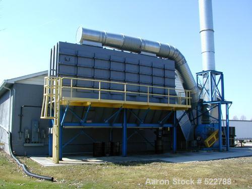 USED: Dust collector, approximate 10,000 square feet, rated 30,000cfm
