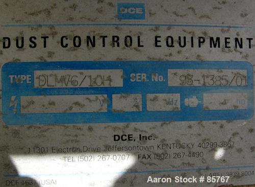 Used DCE Dalmatic Dust Collector, Model DLMV6/10H, Approximately 64 S