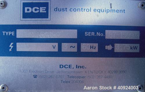 UsedDCE Unimaster Envelope Type Dust Collector, Model UMA152G5SF, 150