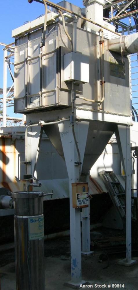 USED: W W Sly dust collector, model PACTECON. Stainless steel constru