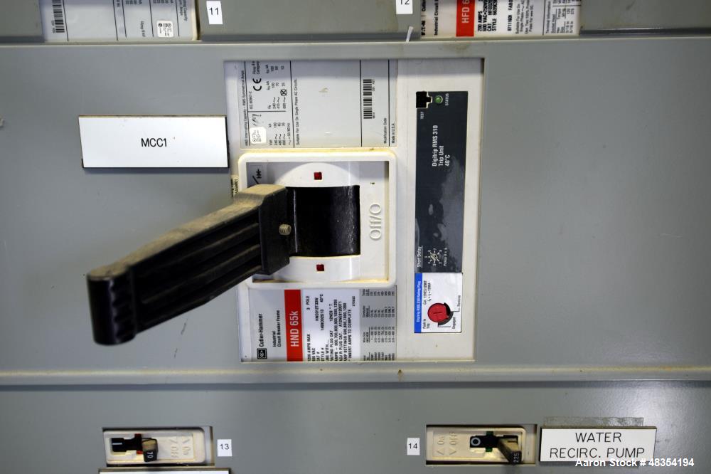 Used Eaton Cutler-Hammer 2 section Pow-R-Line C Switchboard, volts 48