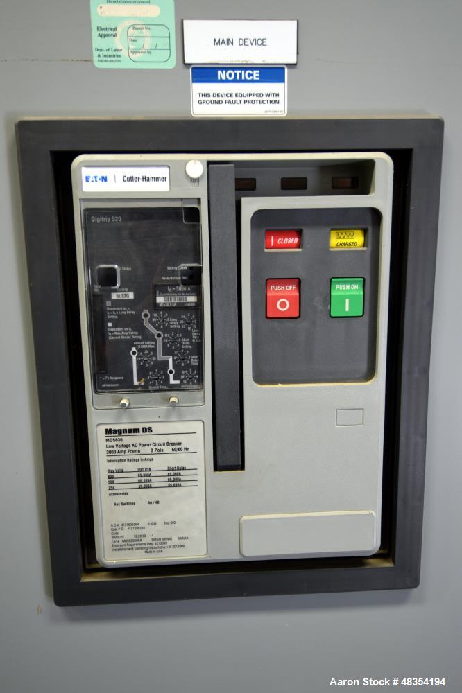 Used Eaton Cutler-Hammer 2 section Pow-R-Line C Switchboard, volts 48