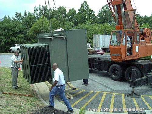 UsedGEC Alsthom 1500 kva pad mount dry type transformer. HV: 12470GY/