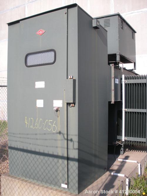 UsedFerranti Packaged Transformer, oil filled with transfer switch.