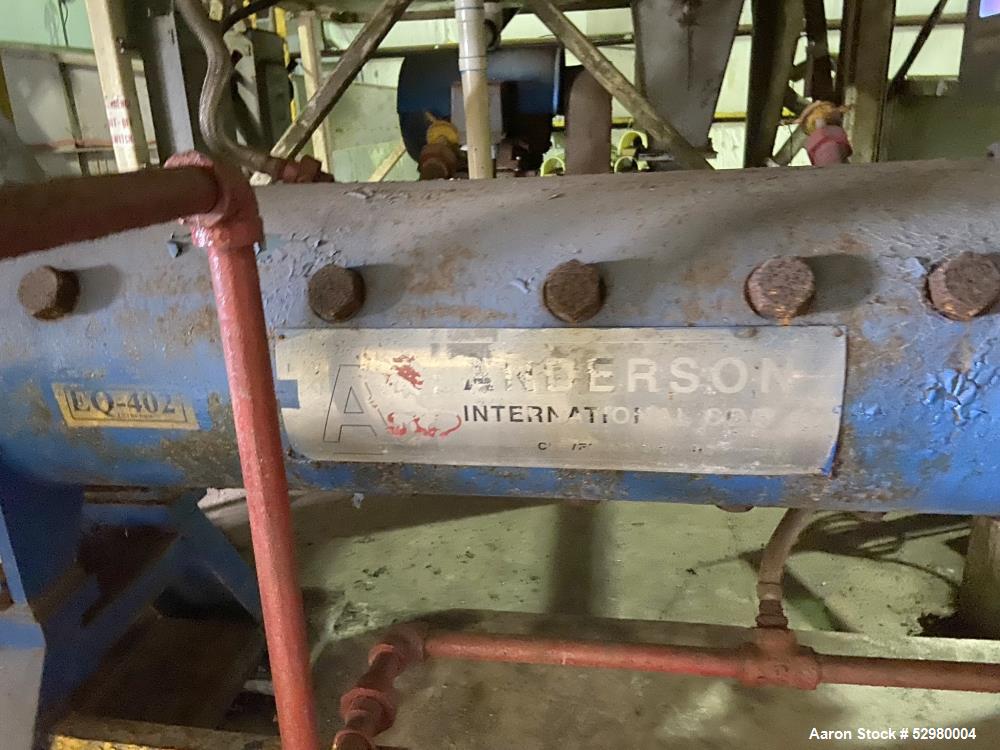 Used Anderson Alloy Steel Expander-Extruder-Cooker. 12" Diameter scre