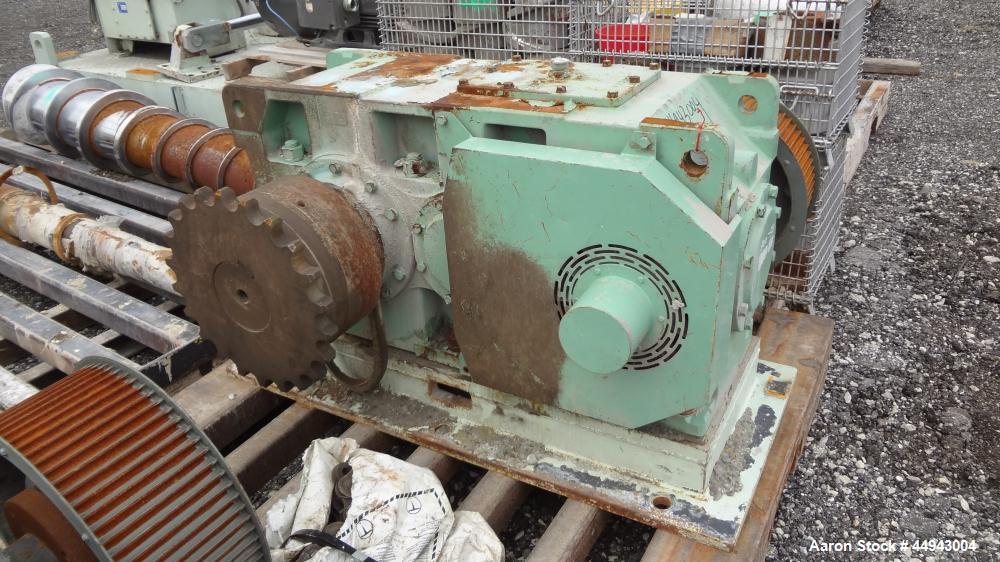 Used MIG Extruder, Model 350C, Carbon Steel. Approximate extrusion c