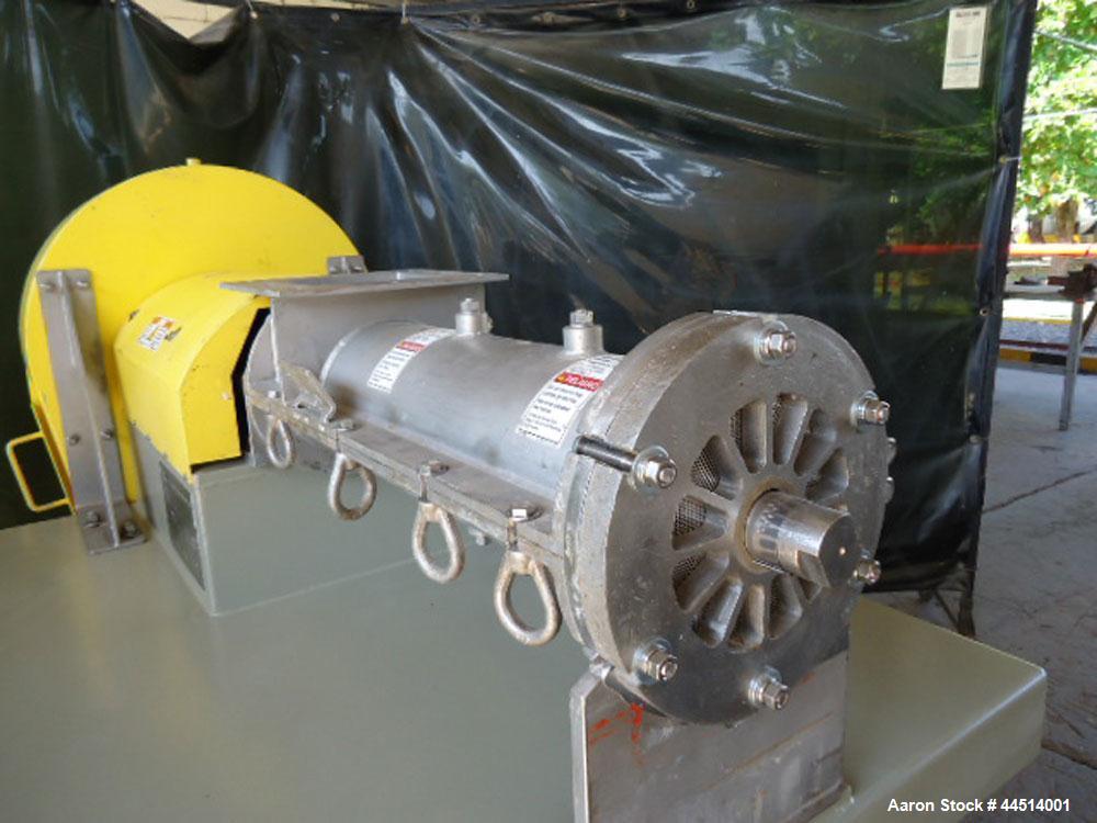 Used Bepex/Rietz Extrud-O-Mix, Model EM-6, 304 stainless steel contac