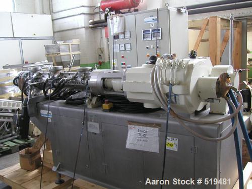 USED: Buss kneading extruder, model LR-100. 100 mm screw. Unit isequi