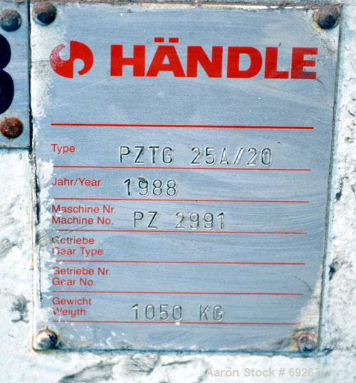 Used Handle Combined De-Airing Extrusion Machine, Carbon Steel, Consi