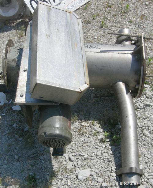 Used Semco Rotary Valve, Model OBRV-02, Cast Iron Housing. Approximat