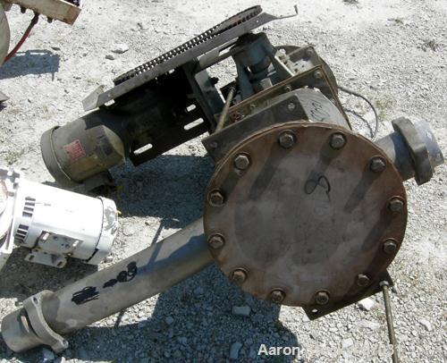 Used Semco Rotary Valve, Model OBRV-02, Cast Iron Housing. Approximat