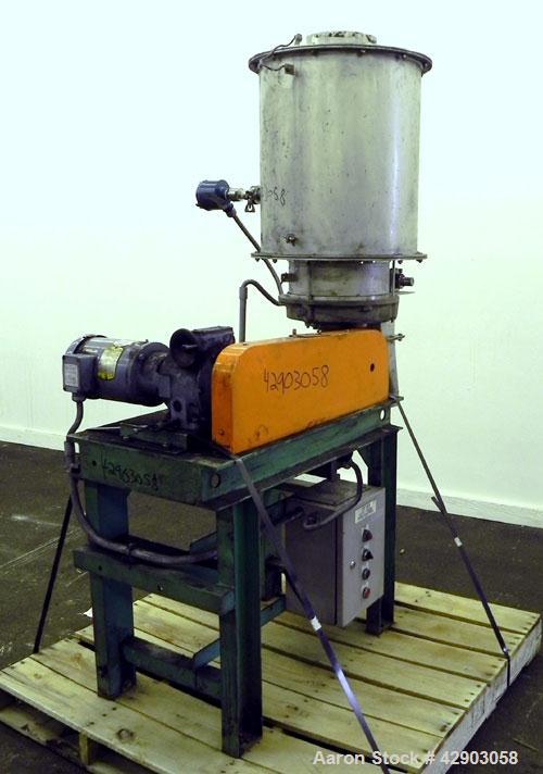 Used Funken Powtechs Volumetric Constant Feeder, Model FSR-Q2-S, 304