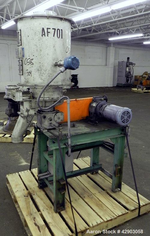 Used Funken Powtechs Volumetric Constant Feeder, Model FSR-Q2-S, 304