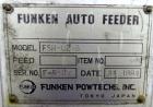 Used Funken Powtechs Volumetric Constant Feeder, Model FSR-Q2-S, 304