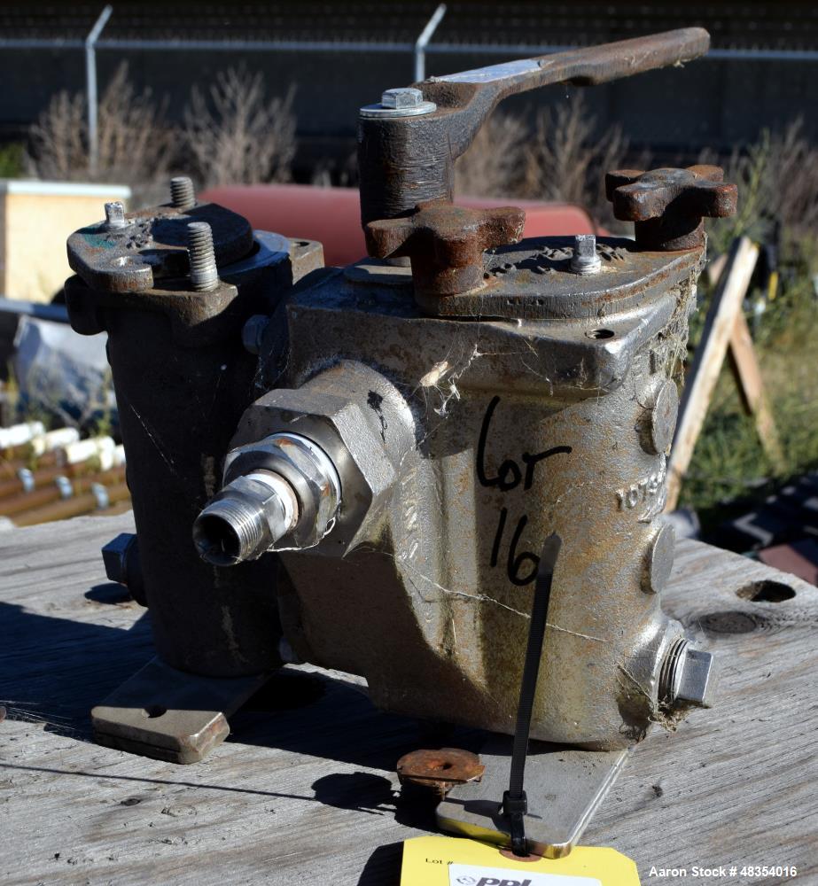 Used Mueller Steam Specialty stainless steel duplex strainer, model 7