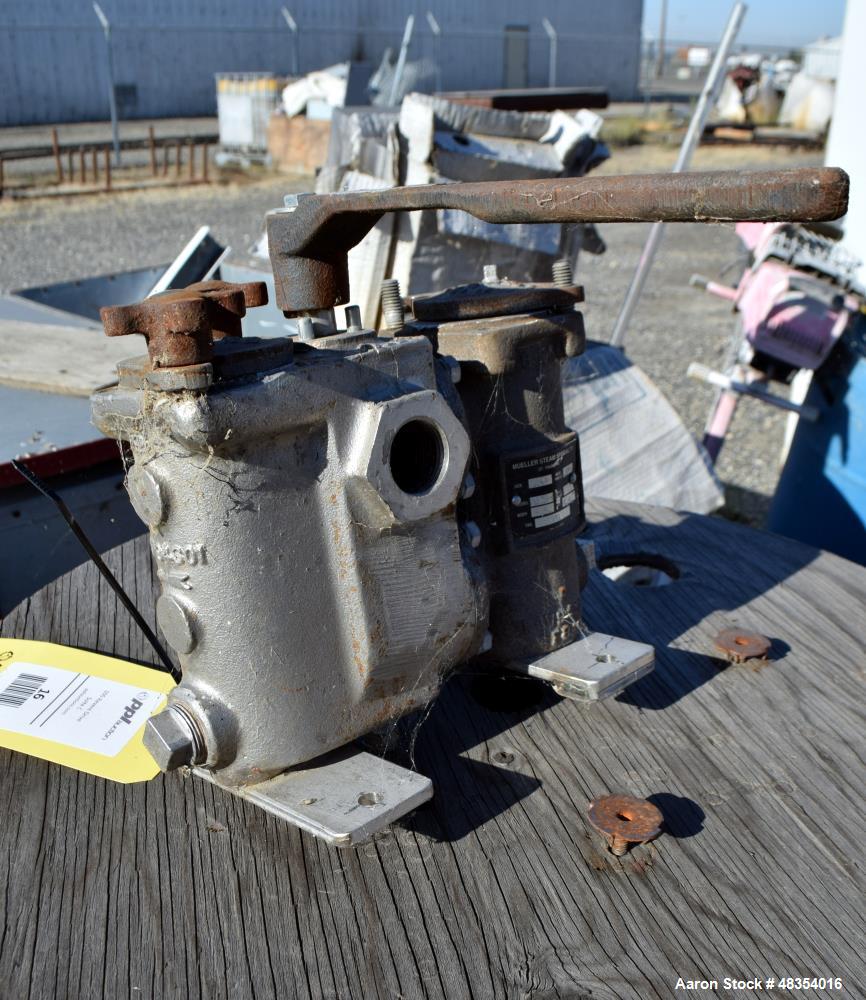 Used Mueller Steam Specialty stainless steel duplex strainer, model 7