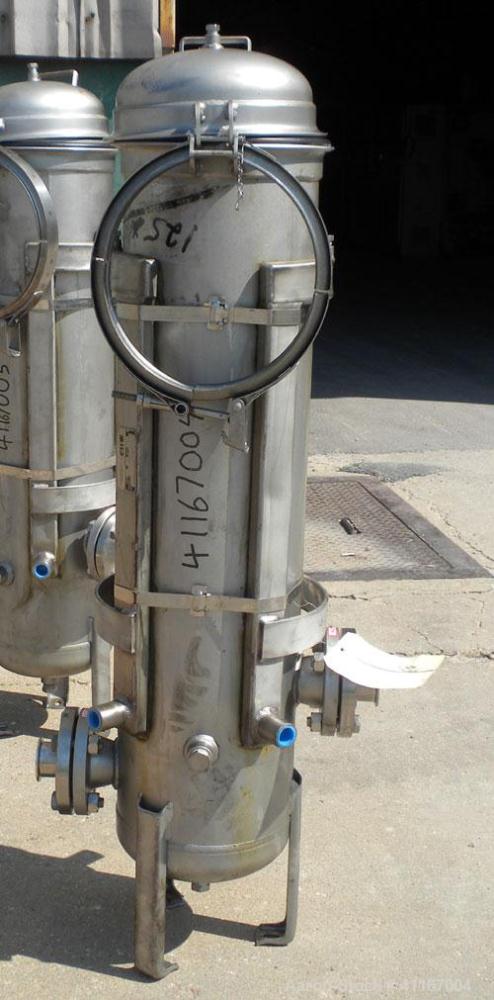 Used Parker FulFlo Multi-Cartridge Filter, model FHS7T2FVP, 316L stai