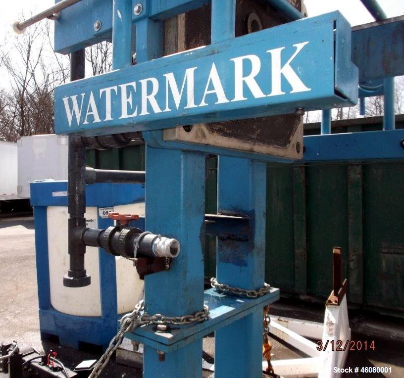 Used M.W. Watermark Automatic Filter Press Frame Only, Model FP1000G3