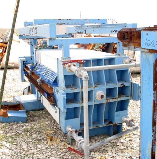 Used Hoesch Industries 48" x 48" Filter Press. (22) Polypropylene pla