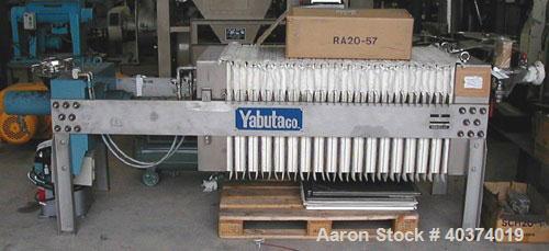 Unused-Yabuta Filter Press, Type 66DN-34. 23 square meters, stainless