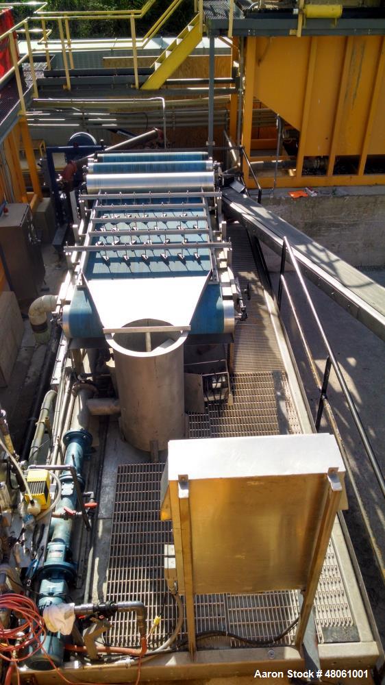 Used McNeill 1.5 Meter Heavy Duty Belt Press, Model 155. Belt is 58"