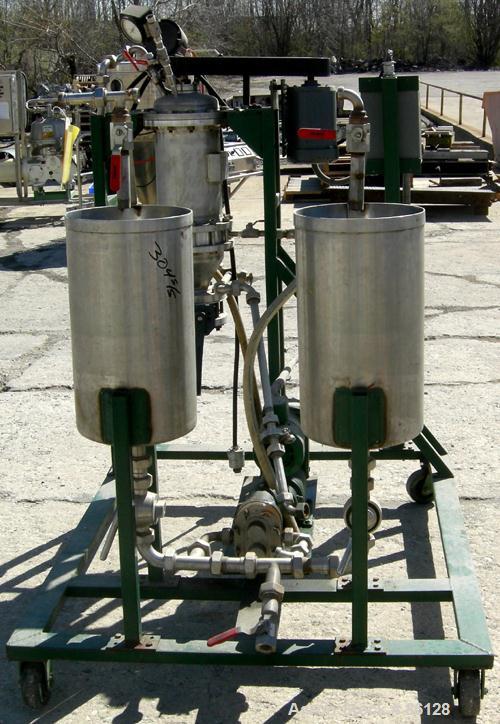 Used Chemap Funda Filter, 5.28 Gallon Capacity, 316L Stainless Steel.