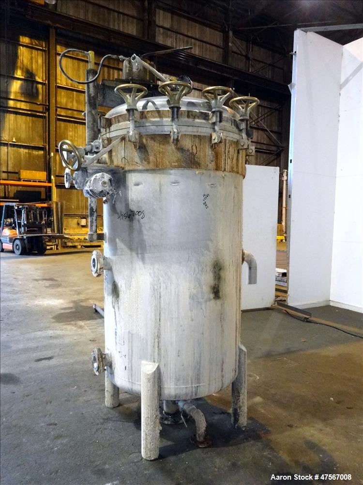 Used Duriron Enzinger Wet Cake Discharge Vertical Tank & Vertical Fil