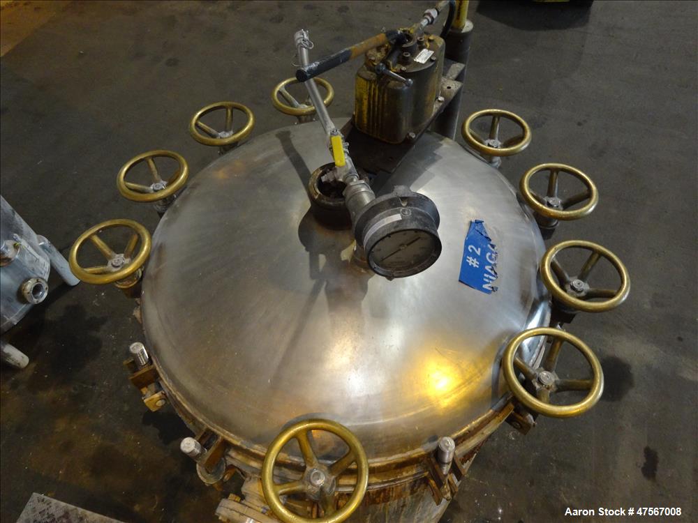 Used Duriron Enzinger Wet Cake Discharge Vertical Tank & Vertical Fil