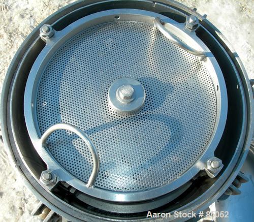 Used Sparkler Horizontal Plate Filter, Model 14S7, 316 Stainless Stee