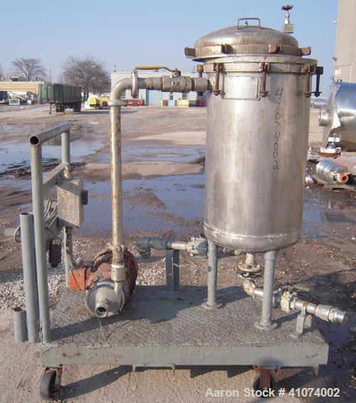 Used Sparkler Filter Horizontal Plate Filter Tank Only, model 18-S-30