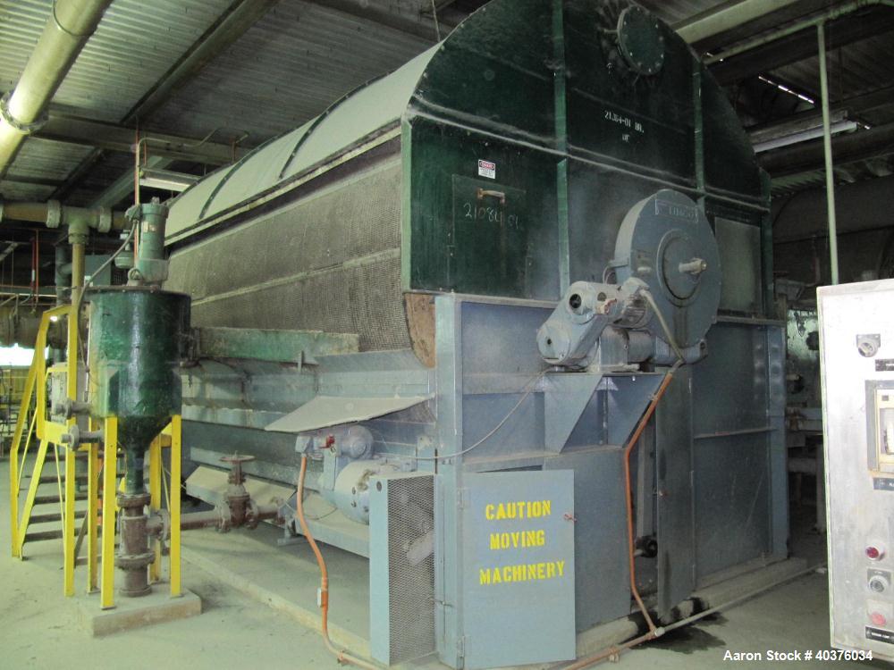 UsedEimco 12' x 14' Rotary Drum Filter. Mild steel drum, E-belt disc
