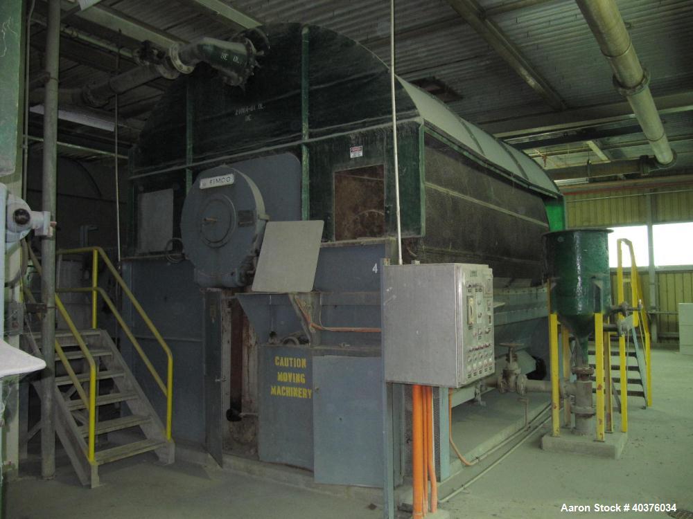 UsedEimco 12' x 14' Rotary Drum Filter. Mild steel drum, E-belt disc