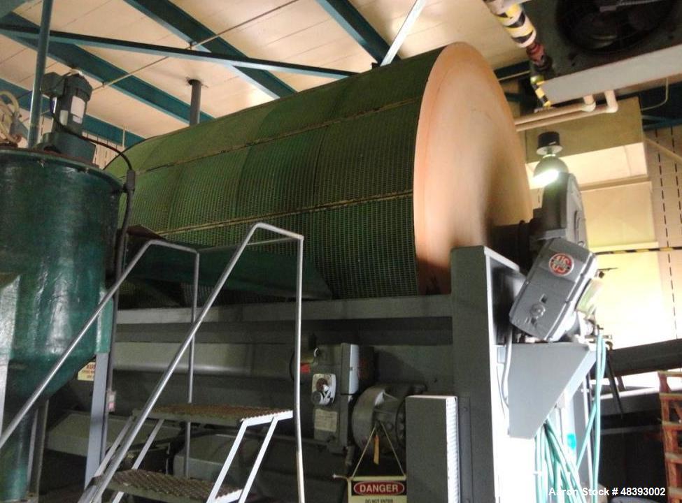 Used- Eimco "Eimcobelt" 314 Square Feet. 10' Diameter x 10' Face Carb