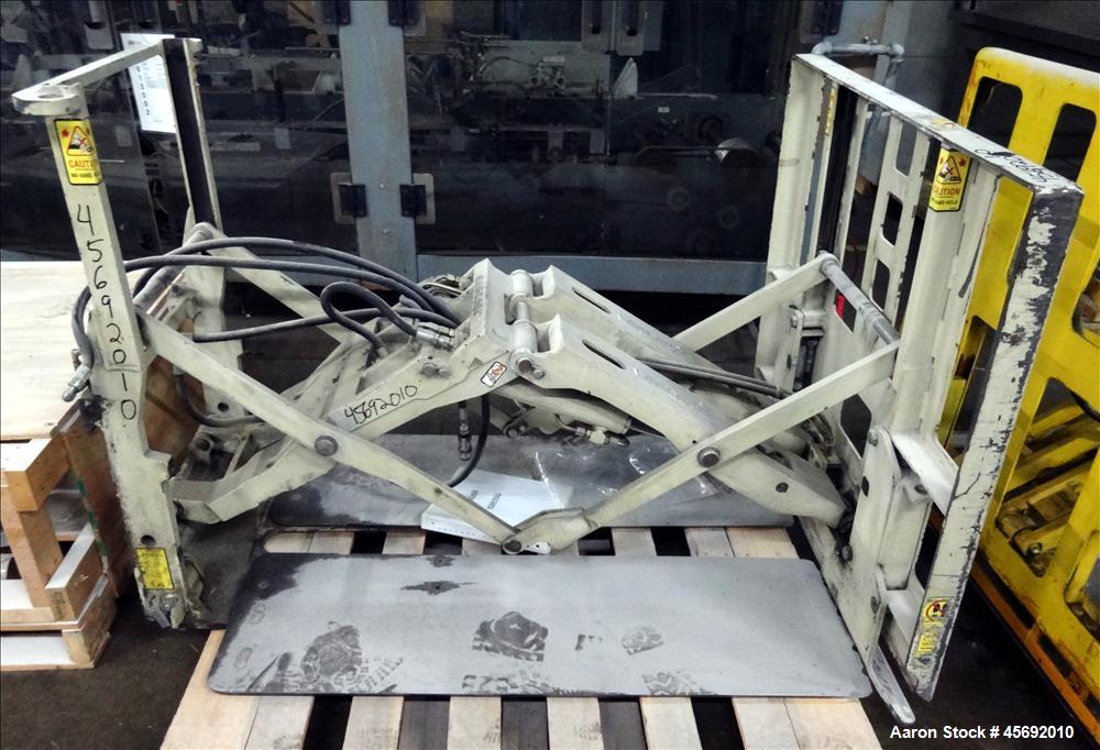 Used Cascade Forklift Push/Pull Attachment, Model QFM. 3,500 lbs capa